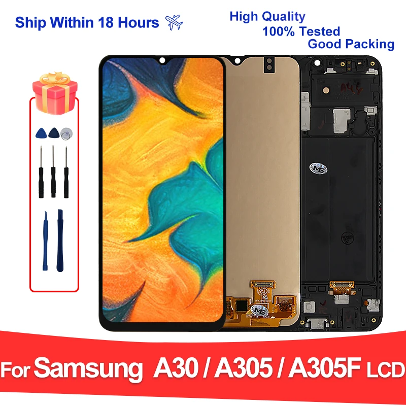 6-4-Super-AMOLED-For-Samsung-Galaxy-A30-LCD-Display-Touch-Screen-For ...