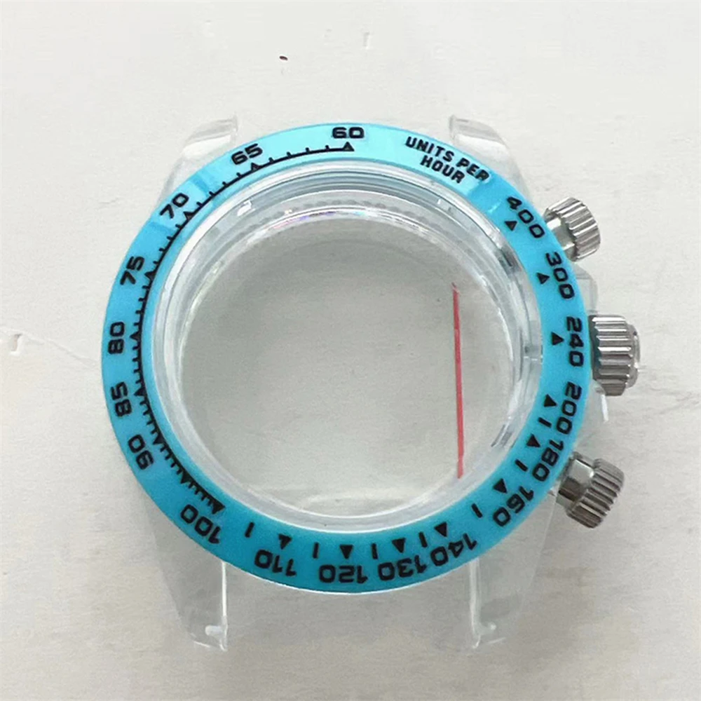 39mm-Watch-Case-for-VK63-Quartz-Movement-Plastic-Transparent-Sapphire ...