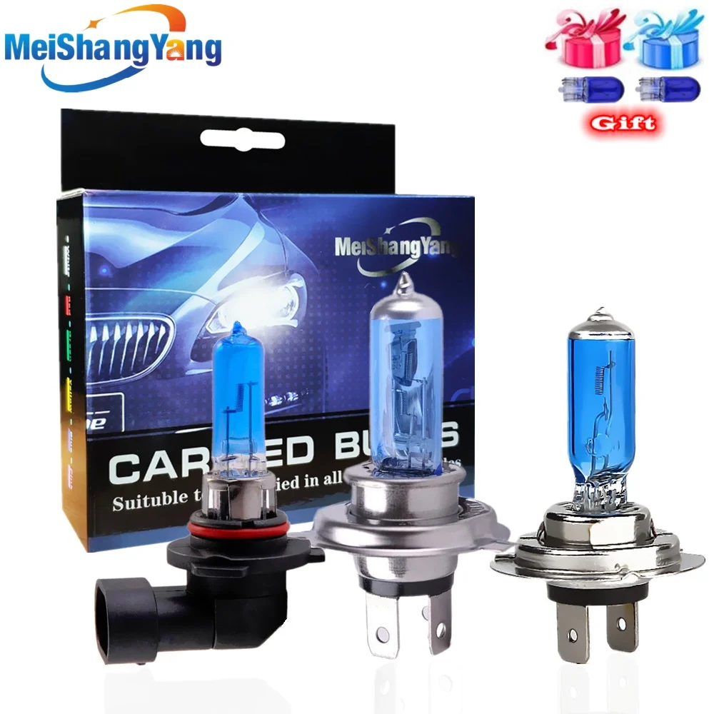 2PCS H1 H3 H4 H11 H7 H8 55W 100W Halogen Headlight Bulb 12V 9005 HB3 ...