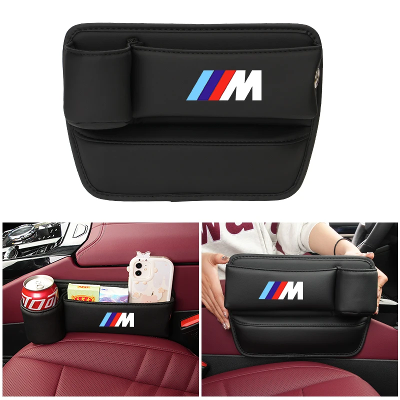 Car-Seat-Gap-Storage-Box-Crevice-Side-Organizer-with-Cup-Holder-For-BMW ...