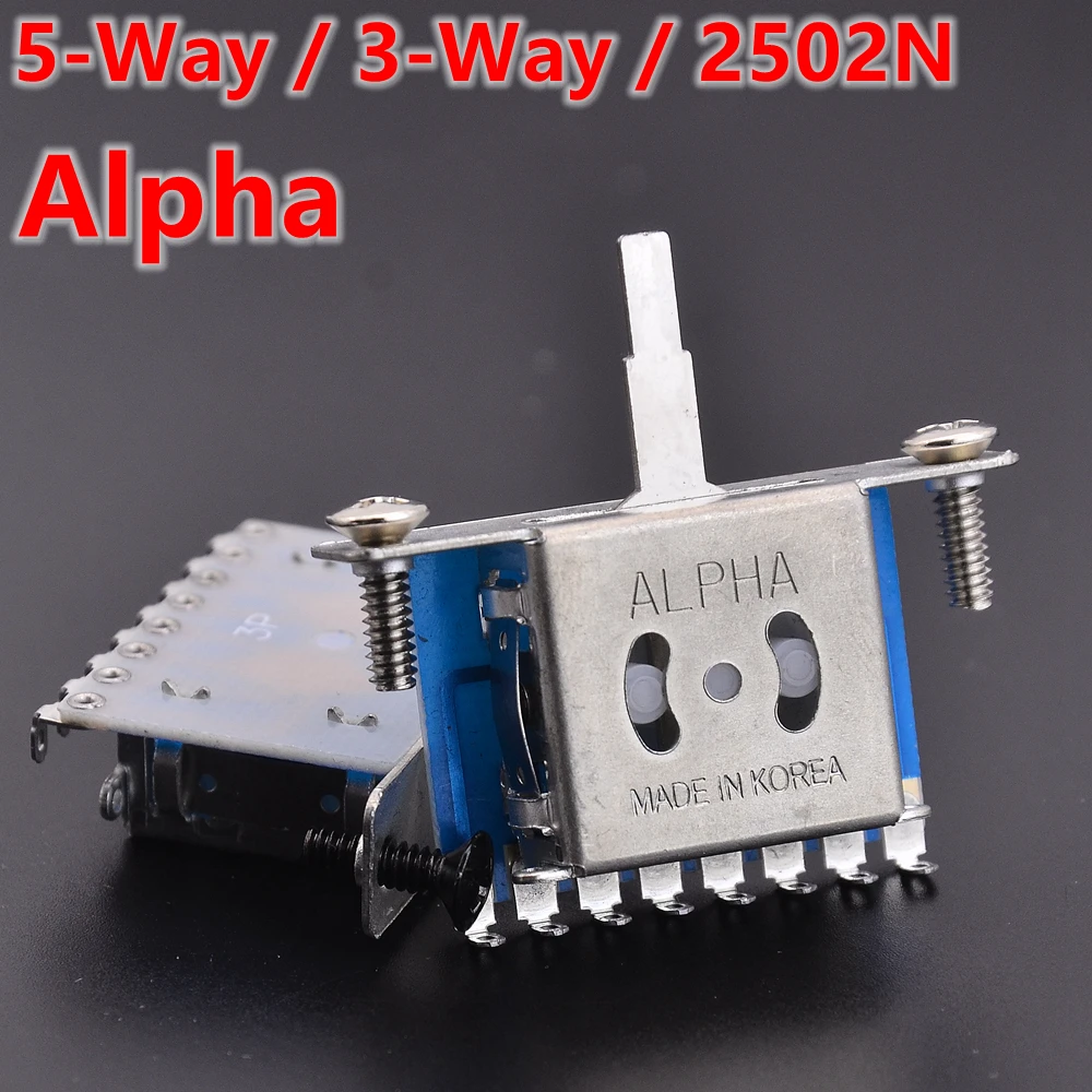 Alpha 5-Way / 3-Way / 2502N Electric Guitar Pickup Selector Switch KR ...