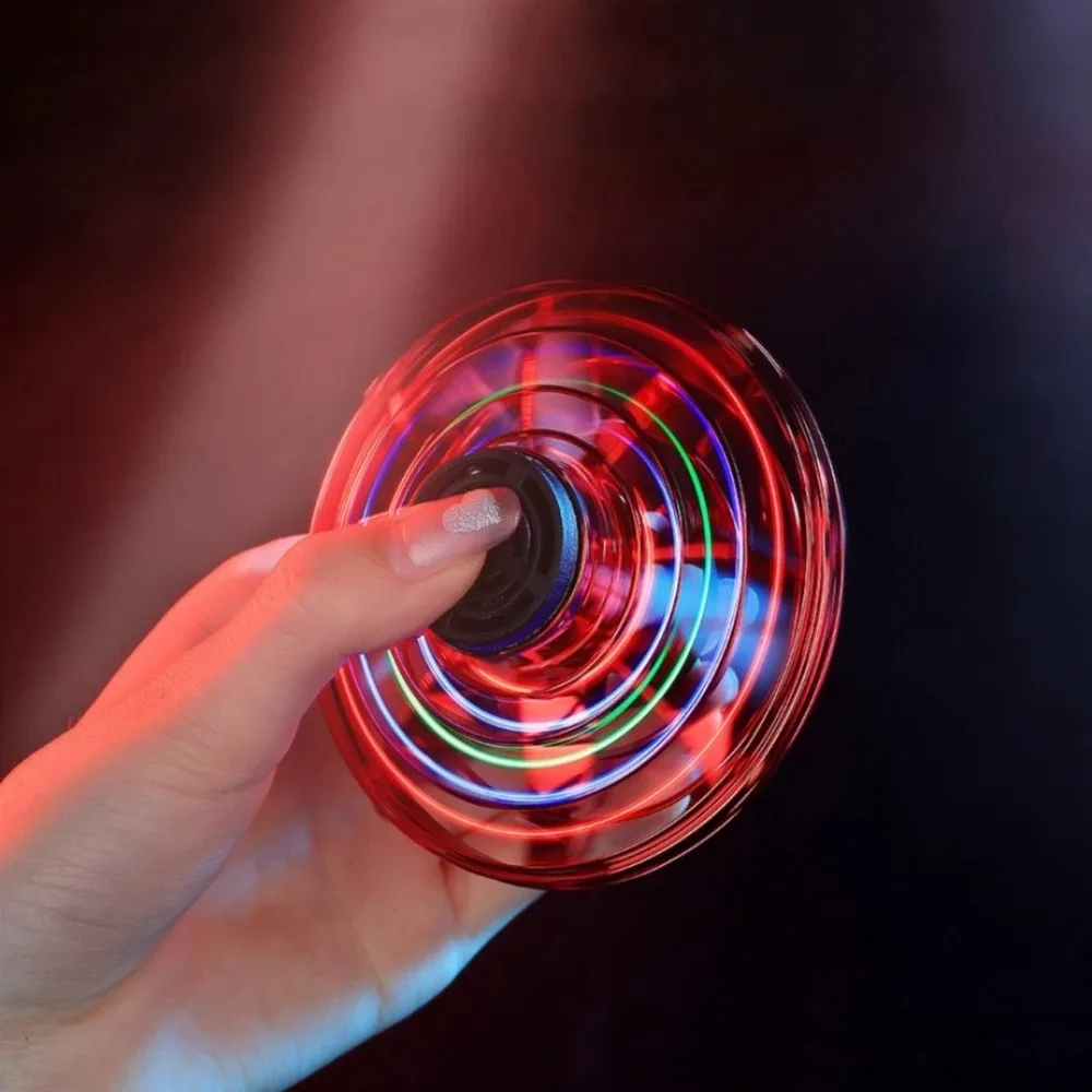 Mini-Spinner-volador-luminoso-OVNI-Dron-operado-a-mano-bola-voladora ...