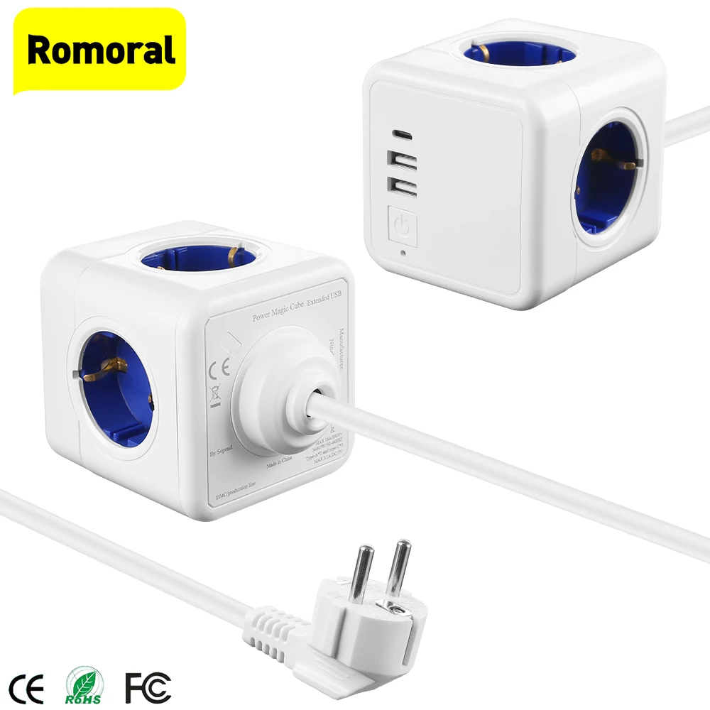 Multiprise-EU-Plug-avec-4-prises-AC-Ports-de-charge-USB-Type-C ...