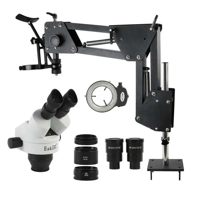 3-5X-90X-180X-Binocular-Stereo-Microscope-Magnifier-Stand-Diamond ...