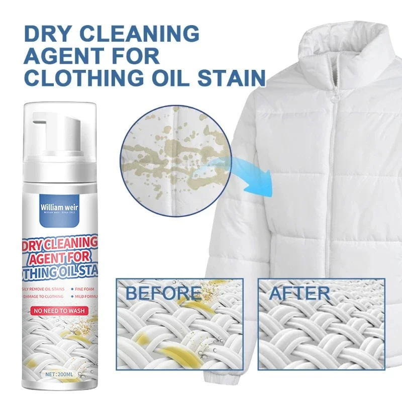 Foam-Dry-Cleaning-Fluid-Clothes-Oil-Stain-Cleaner-Down-Jacket-White ...