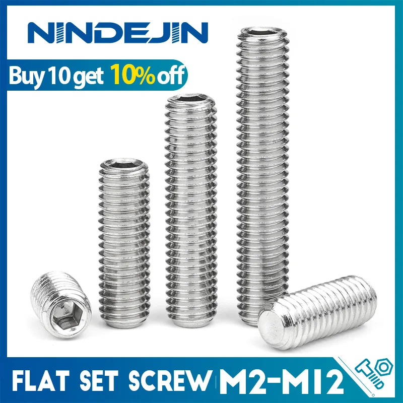 Screw Hex Flat Head M2 Screws Nuts | Stainless Steel Hex Socket Set ...