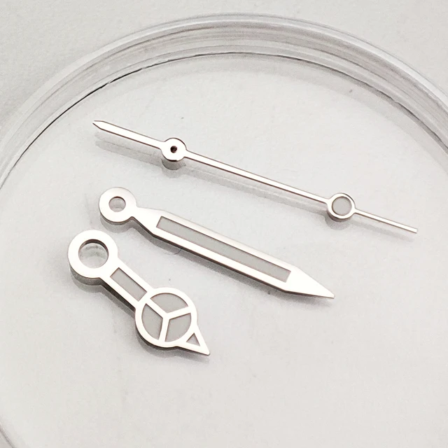 Modified watch accessories silver pointer green luminous watch needle ...