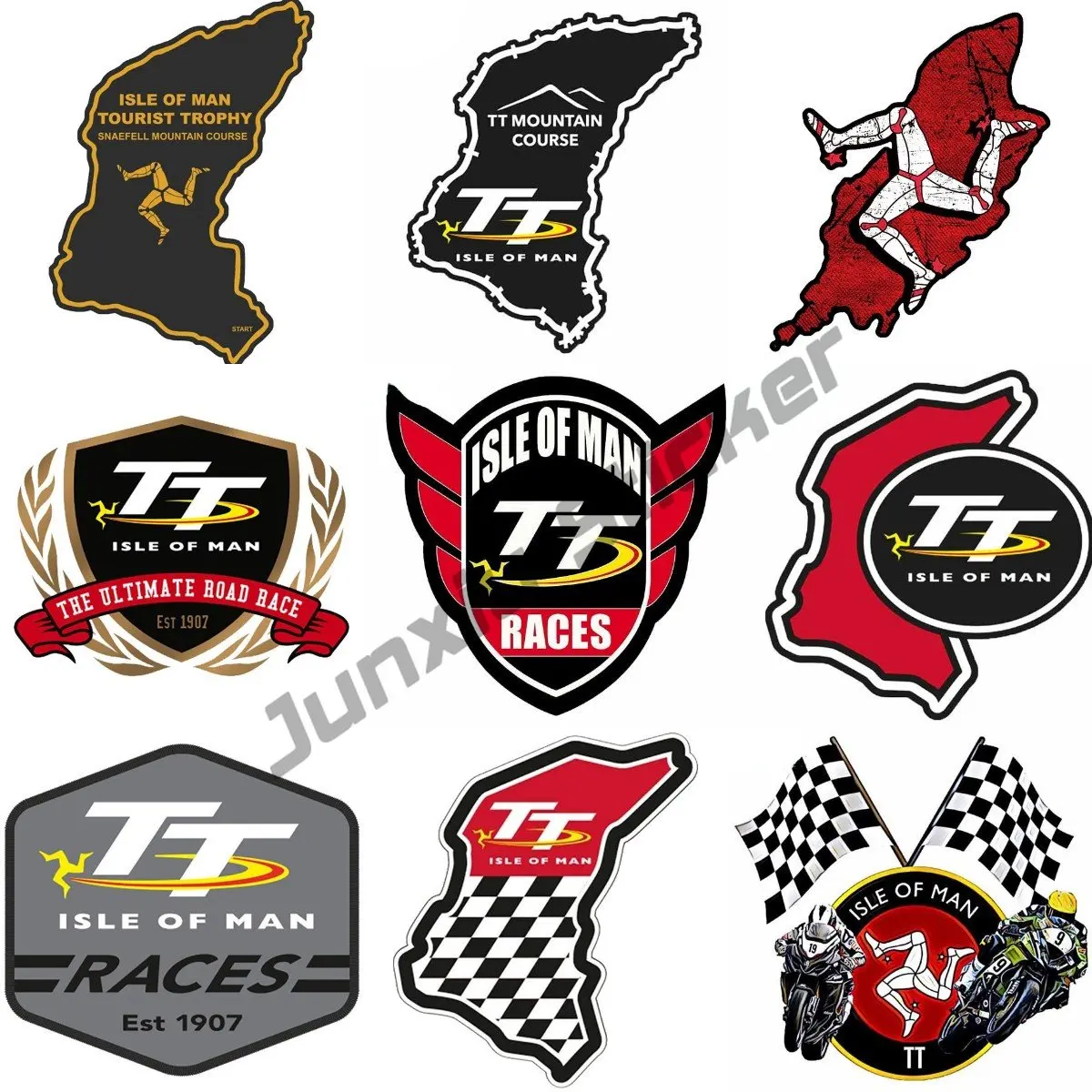 Races-TT-Isle-of-Men-Logo-Car-Stickers-Waterproof-Sunscreen-Decal ...