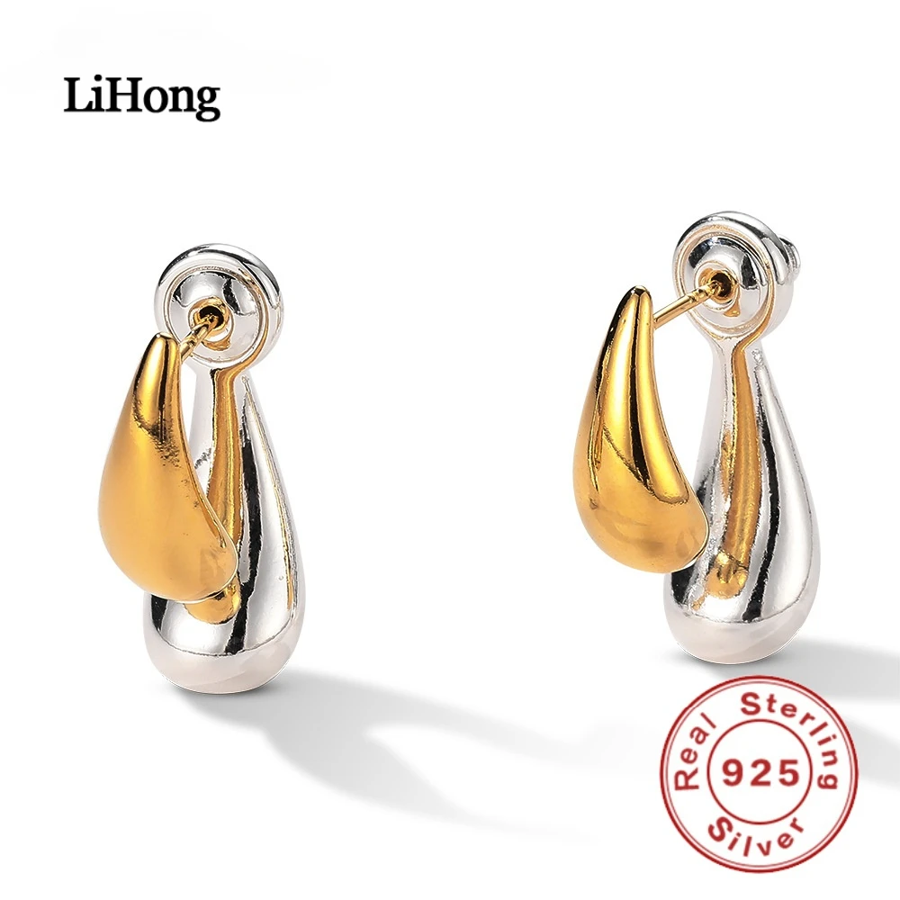 Lihong-Simple-Design-Water-Drop-925-Sterling-Silver-Stud-Earrings-Luxury-Jewelry-for-Women-Party ...