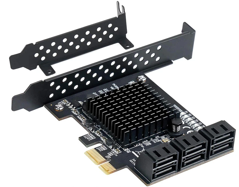 PCI-E SATA 1X 4X To 6/8/10 Ports SATA 3.0 Hard Disk Expansion Card To ...