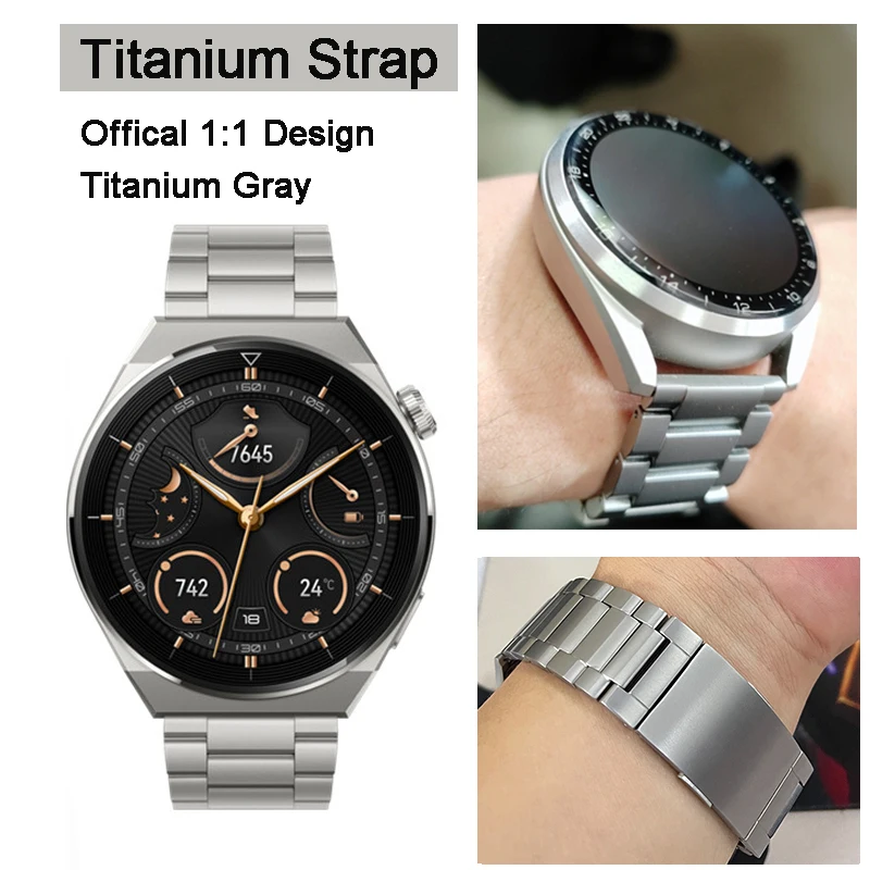 Offical Titanium Grey Strap for Huawei Watch GT3 /3pro Titanium 22mm ...