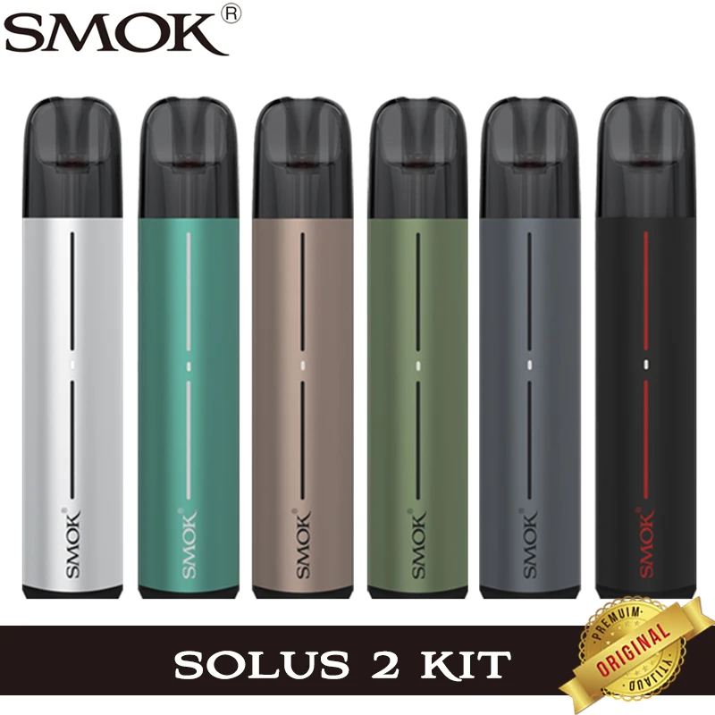 Original-SMOK-Solus-2-Pod-Kit-700mAh-Battery-15W-Vape-with-2-5ML-0-9ohm ...