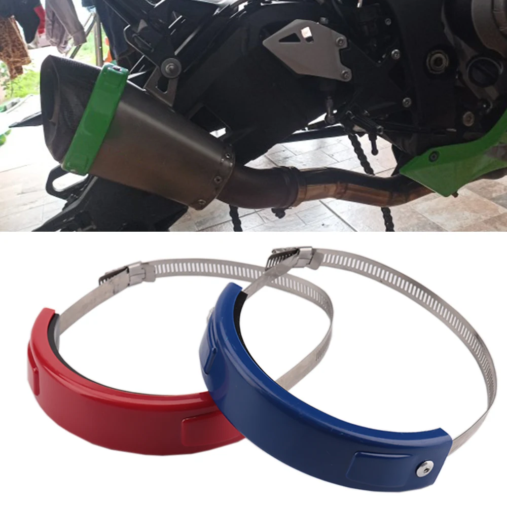 Oval Motorcycle Exhaust Protector | Stainless Steel Exhaust Protector ...