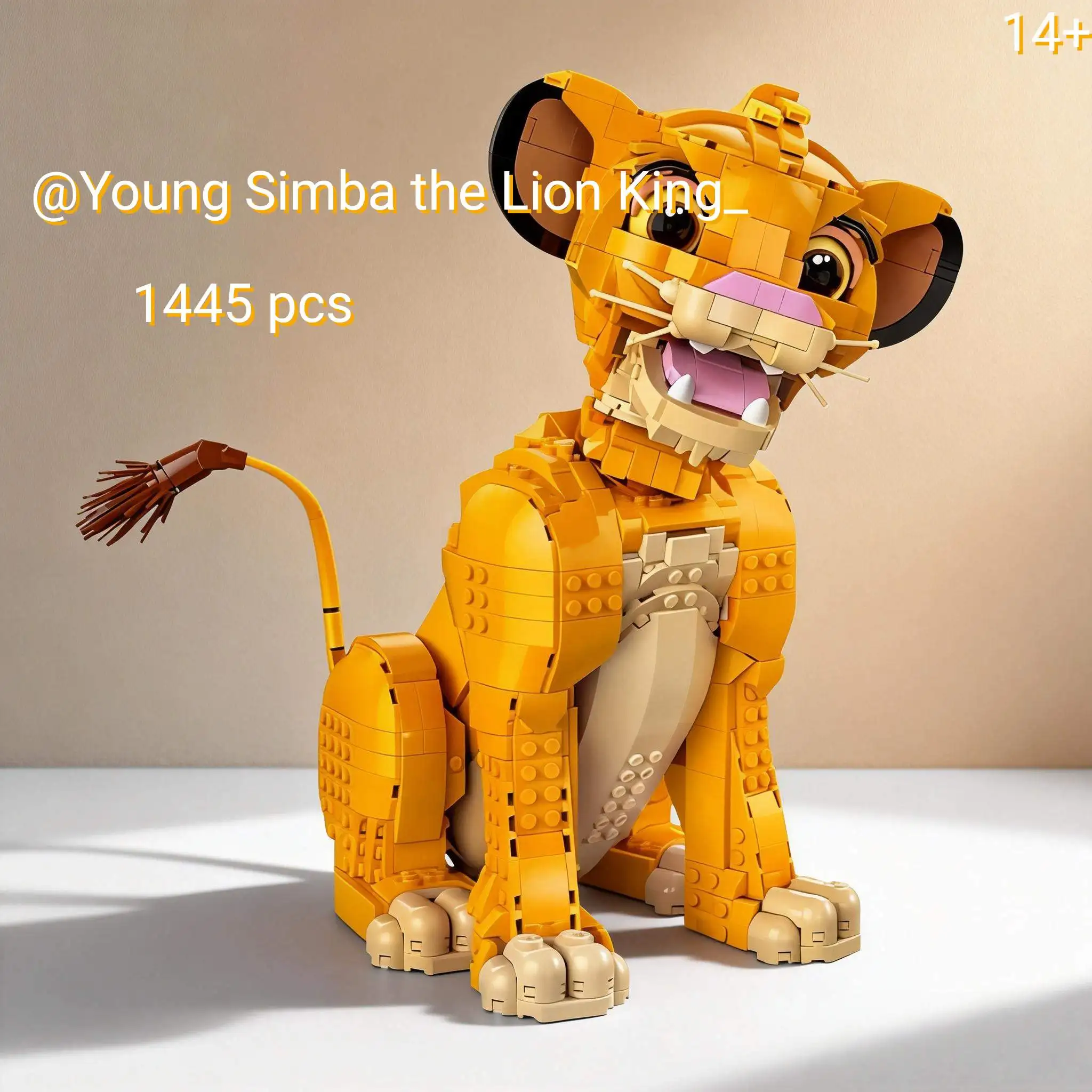 IN STOCK 1445Pcs FIT 43247 Lion Building Block Model Bricks Animal ...