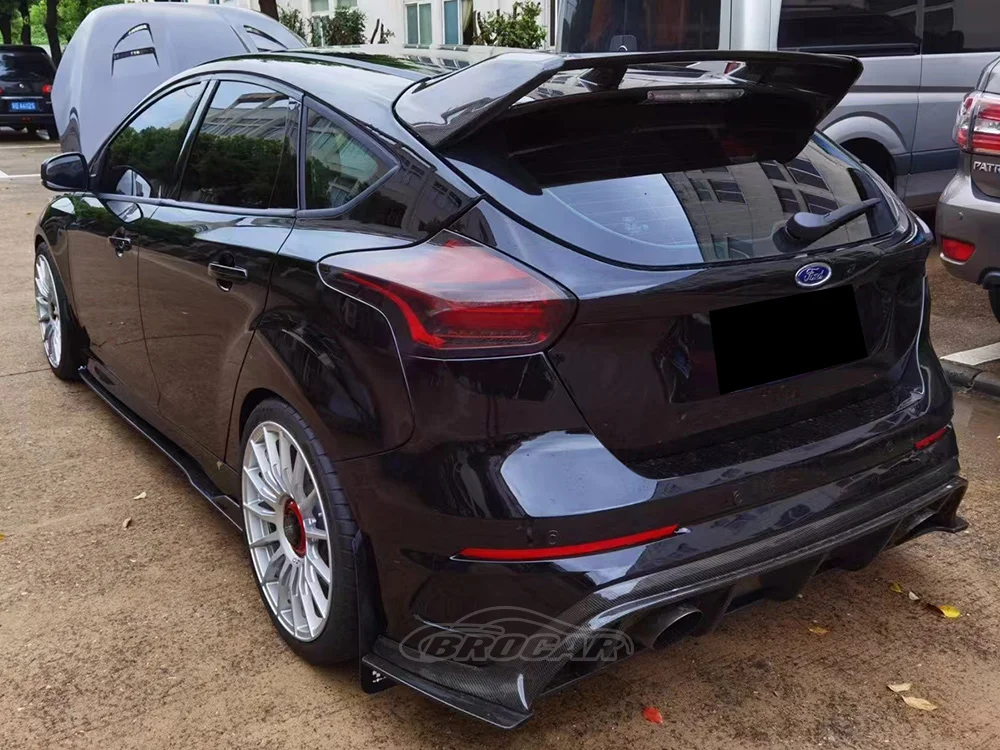 For-Ford-Focus-hatchback-spoiler-2012-2018-RS-style-ABS-plastic-carbon ...