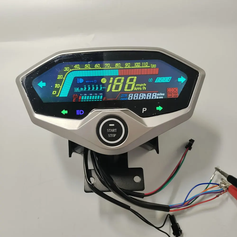 Electric-Motorbike-DASHBOARD-Scooter-Display-TRICYCLE-Speedometer-48V ...