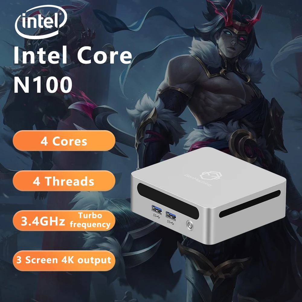 GenMachine Mini PC Intel Alder Lake N100 Powerful Windows 11 - Compact ...