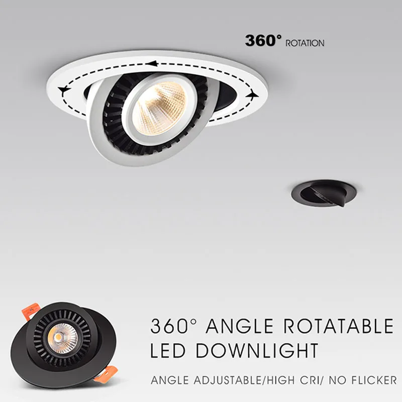 LED-Ceiling-Recessed-Spot-Light-12W-10W-7W-5W-LED-Bulb-Light-360-Degree ...