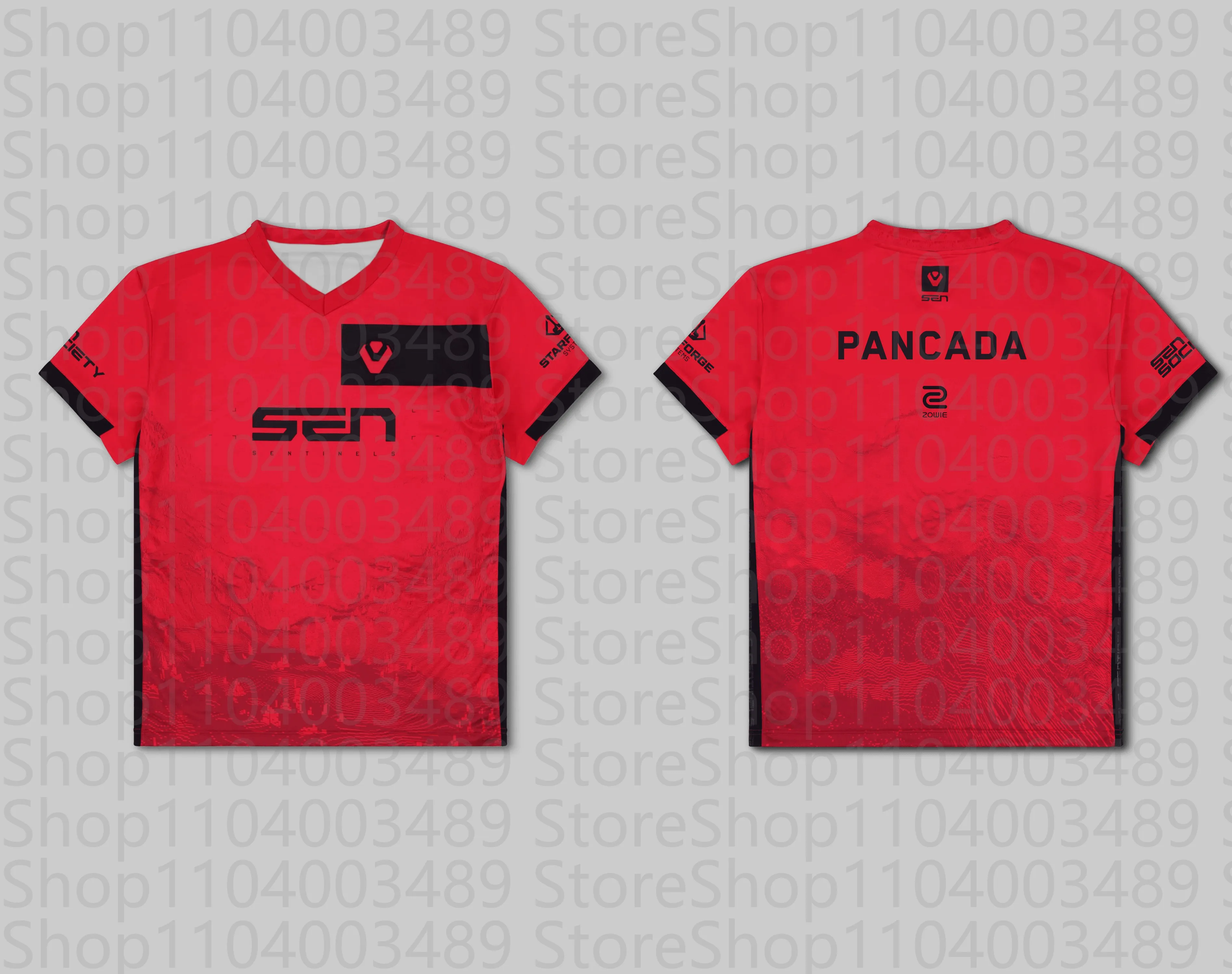 2024-Valorant-Sentinels-Esports-Professional-Short-Sleeve-T-Shirt-Men ...