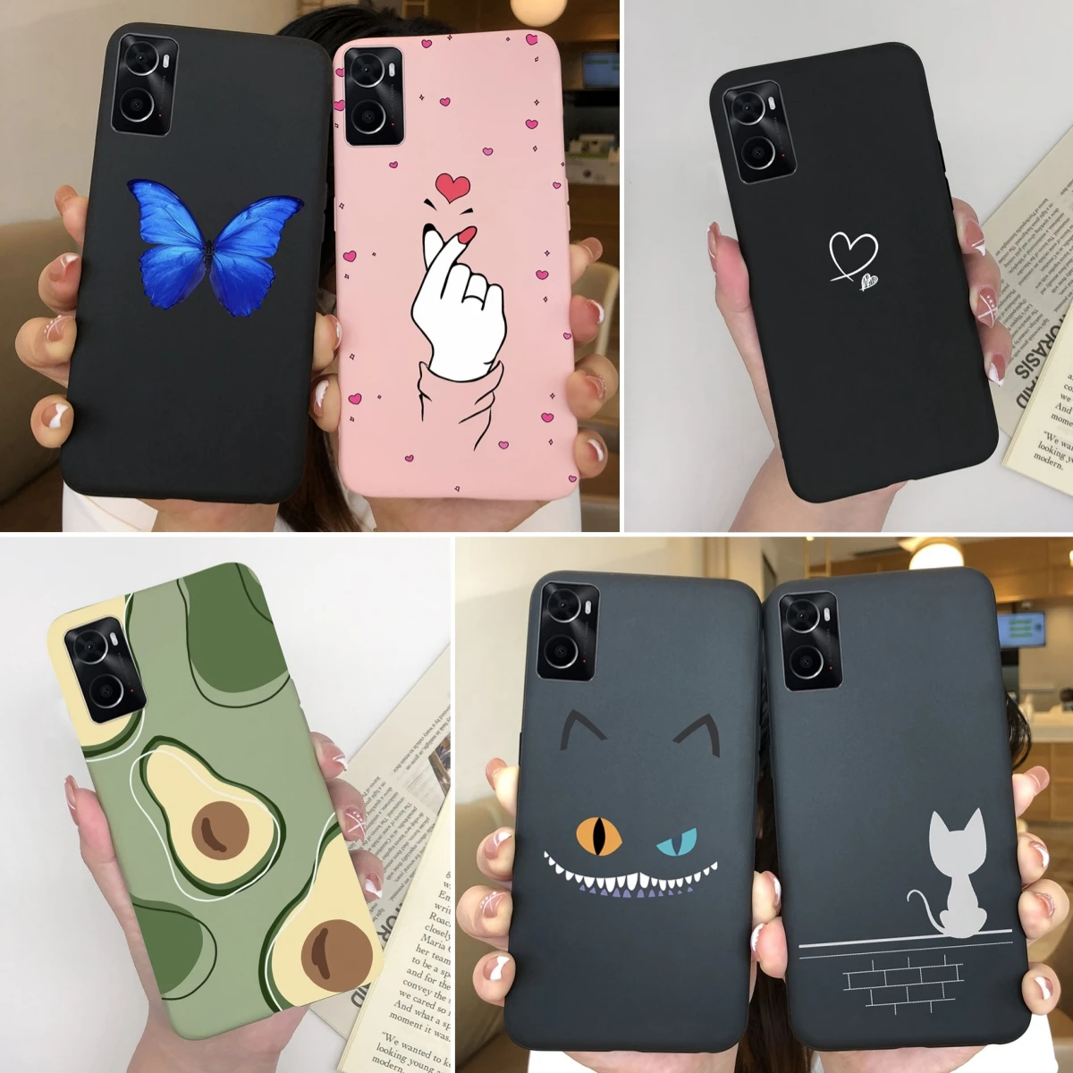 Phone Case For Oppo A96 A97 Cat Monster Soft Matte Silicone Anti Drop ...