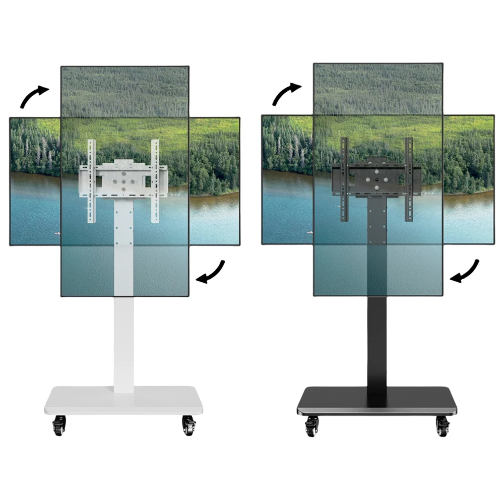 Mobile-TV-Cart-90-Rotation-TV-Stand-for-32-to-65-Inch-Flat-Panel ...