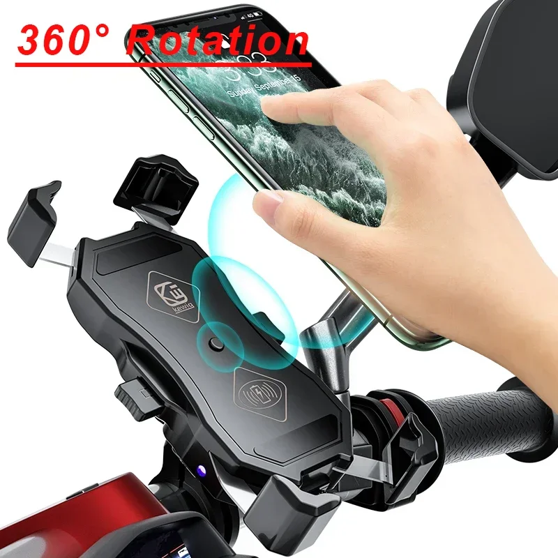 Motorcycle-Phone-Holder-Fast-Wireless-Charging-Quick-USB-Charger-Moto ...