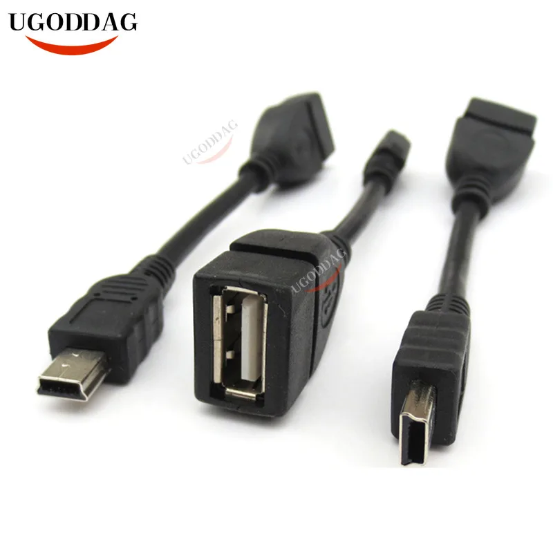Mini Usb Male Female Car Otg Cable Adapter | Mini Usb V3 Female Usb ...