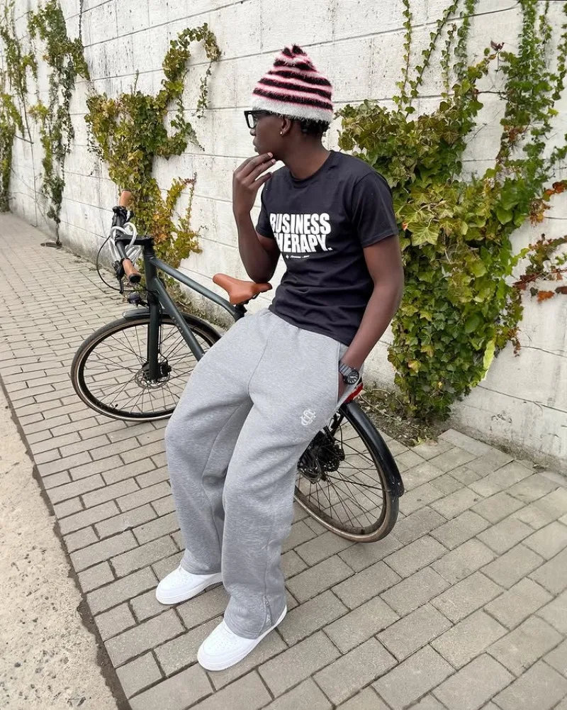 SUVENE Men Women Vintage Sweatpants Y2K Clothes Daily Basics Gothic ...