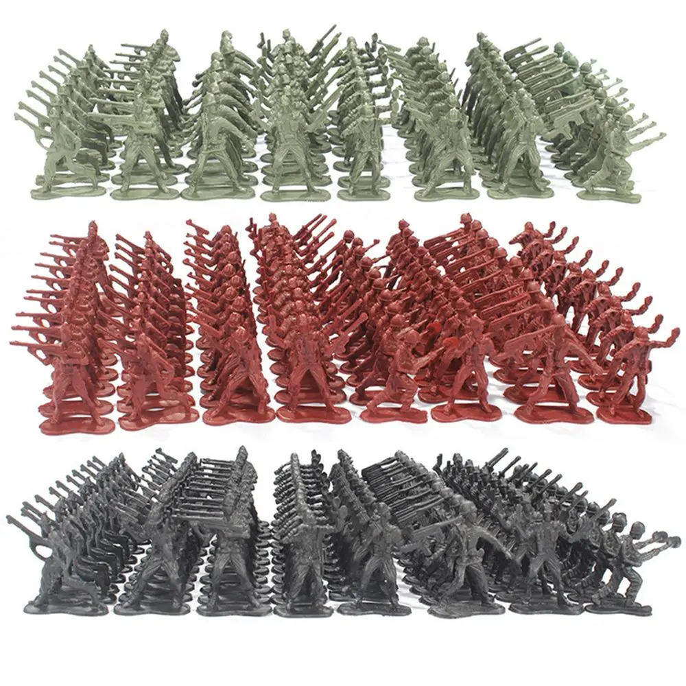 100Pcs-4-5cm-Plastic-Soldier-Toys-Static-Small-Soldier-Person-Military ...
