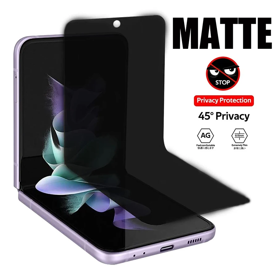 Matte-Anti-Spy-Hydrogel-Film-For-Samsung-Galaxy-Z-Flip4-Privacy-Screen ...