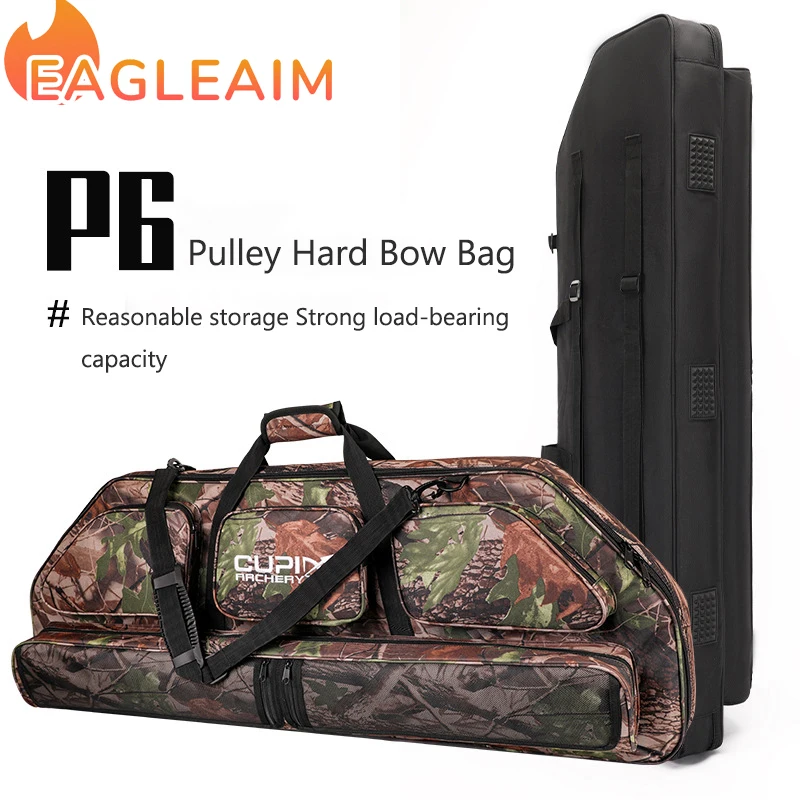 New Pulley Hard Bow Bag Large Capacity Compound Bow Bag Can be hand ...