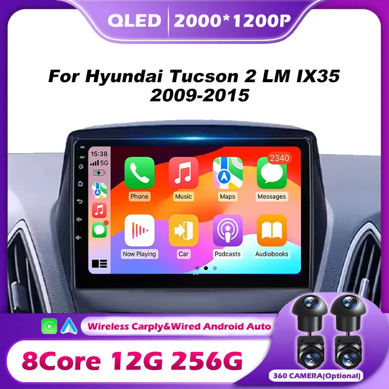 For Hyundai Tucson 2 LM IX35 2009-2015 Carplay Auto DSP 2din Android 16 ...