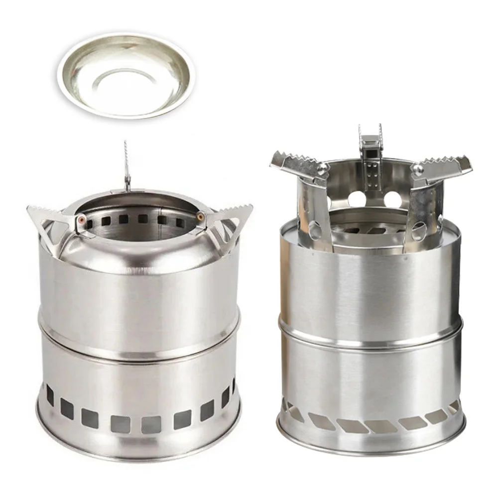 Multi-functional-Mini-Portable-Stainless-Steel-Wood-Stove-Fire-Bonfire ...