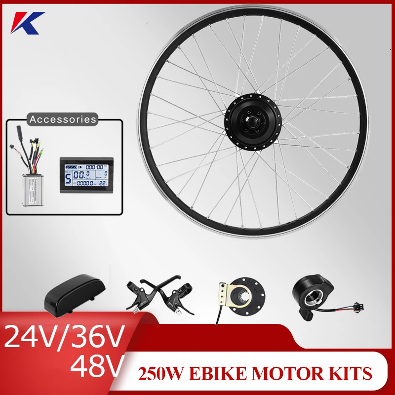Motor-Wheel-Bike-48V-36V-250W-Brushless-Hub-Motor-LCD3-KT-Controller ...