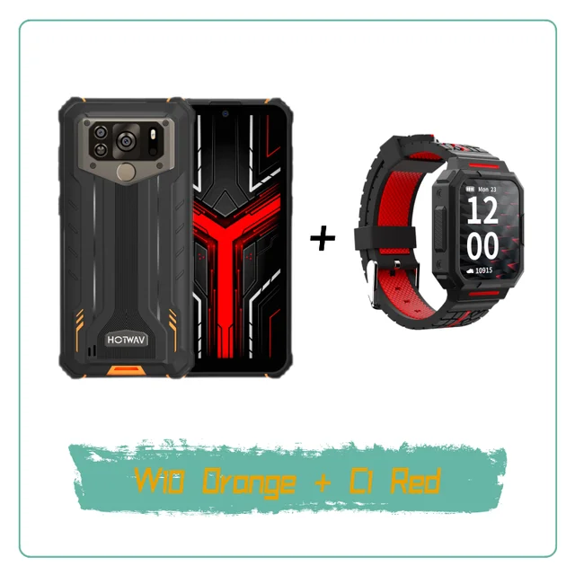 HOTWAV W10 Large Battery Rugged Smartphone Android 12 Mobile Phone 13MP ...