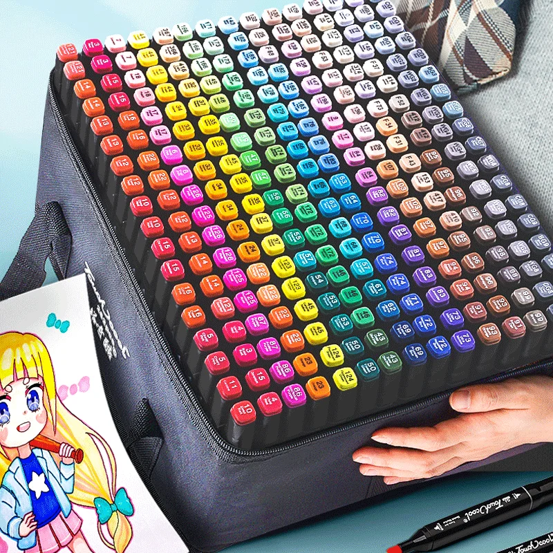 24-80-colori-Set-di-pennarelli-per-arte-oleosa-per-disegnare-pennarelli ...