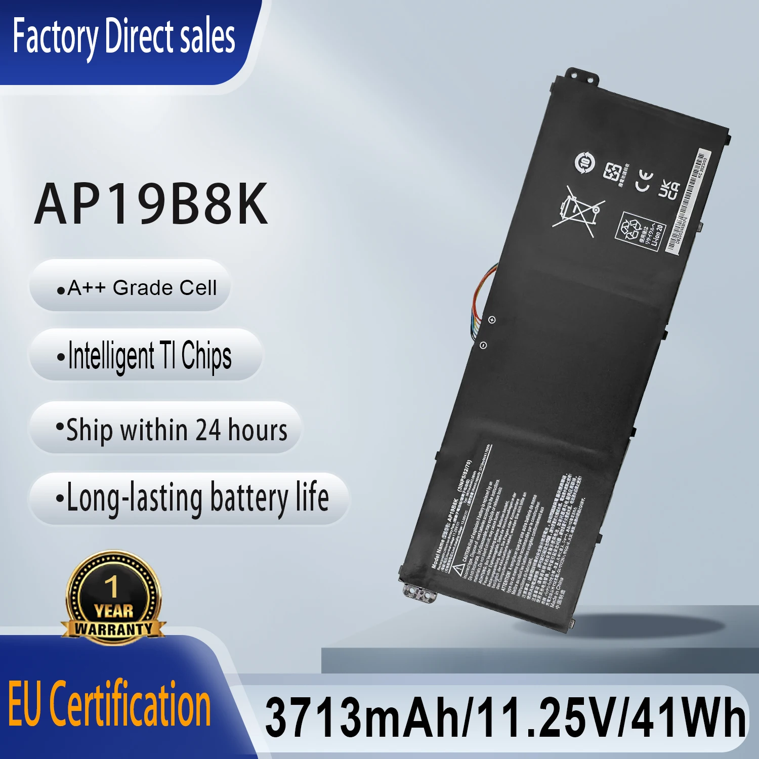 AP19B8K 11,25 V batería del ordenador portátil para Acer Aspire 3 A314 ...