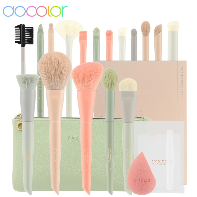 Docolor-17Pcs-Makeup-Brushes-Set-Eye-Shadow-Blush-Powder-Blending ...