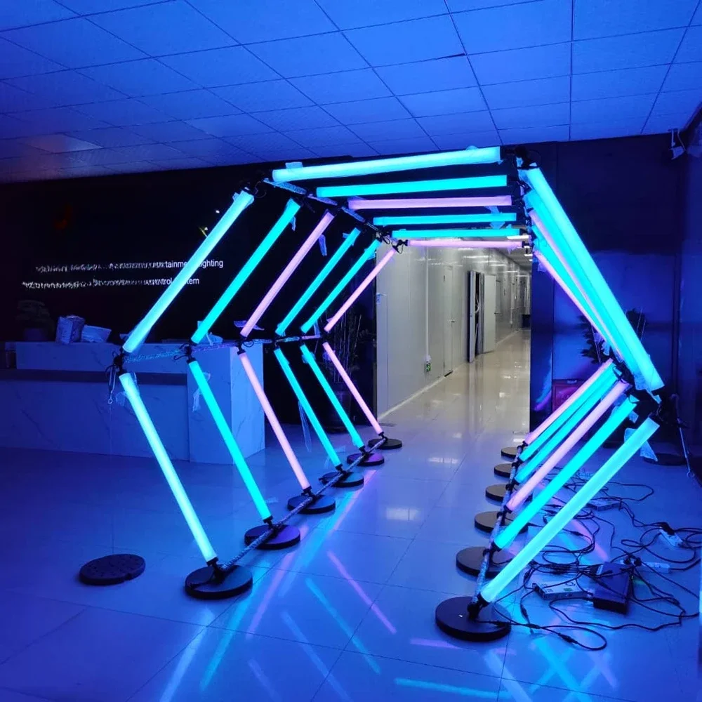 BOTAI-RGB-Colorful-DMX-Control-LED-Tunnel-RGB-Wedding-Party-Stage ...