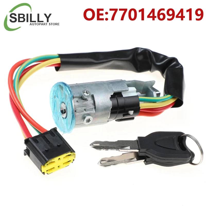 7701469419 77014-69419 Ignition Switch 2 Key Starter Truck for RENAULT ...
