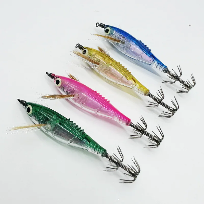 Webfoot-Octopus-Squid-Fishing-Lures-Luminous-Wood-Shrimp-Squid-Jigs ...