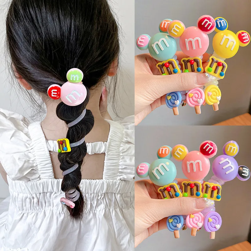 1PC-New-Lovely-Animal-Head-Elastic-Spiral-Hair-Rope-Head-Rope-Ponytail ...