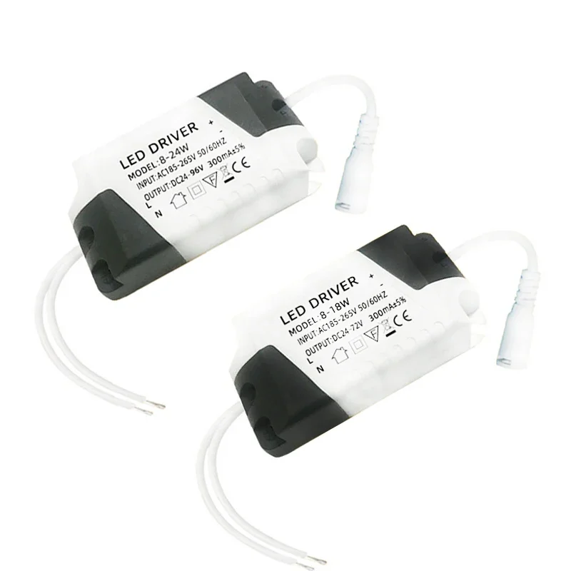LED-Driver-300mA-8-24W-18W-Power-Supply-Adapter-Unit-Light-Transformer ...