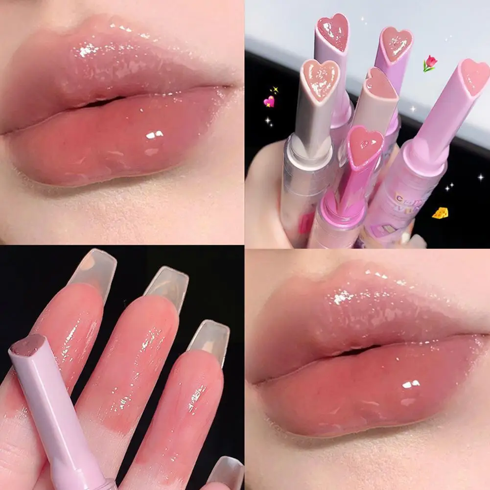 Clear Mirror Lipstick Lápis Waterproof Water Light Jelly Cup ...