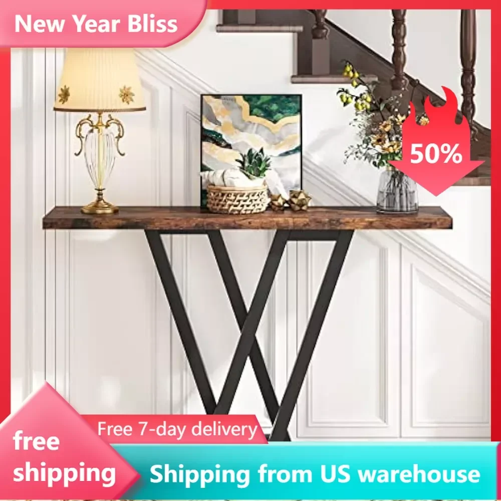 Console-Table-Hallway-Table-for-Entryway-43-Inch-Sofa-Table-Entryway ...