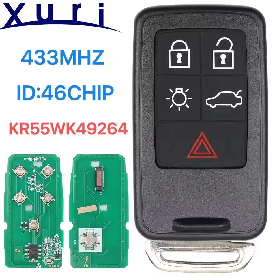 Half Smart/Keyless Go 434/868/902MHz ID46 Smart Car Remote Key For ...