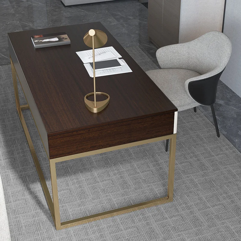 Light luxury desk, modern simple desk, hotel villa, study, writing desk ...