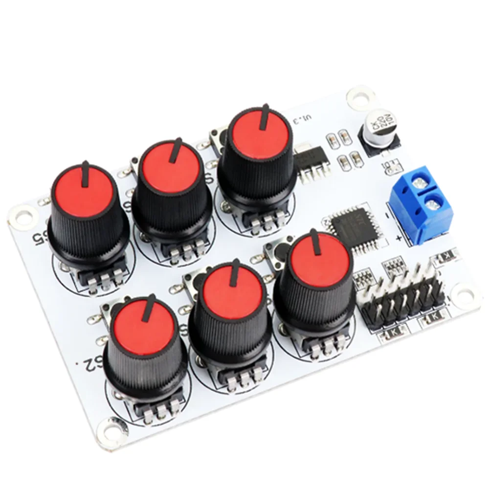 6CH-Rotary-Knob-Servo-Driver-6-Channel-Way-Controller-Board-Overcurrent ...