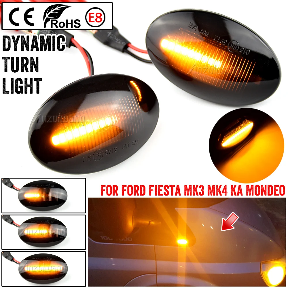 LED-Dynamic-Side-Marker-Turn-Signal-Light-Sequential-Lamp-For-Fiat-500 ...
