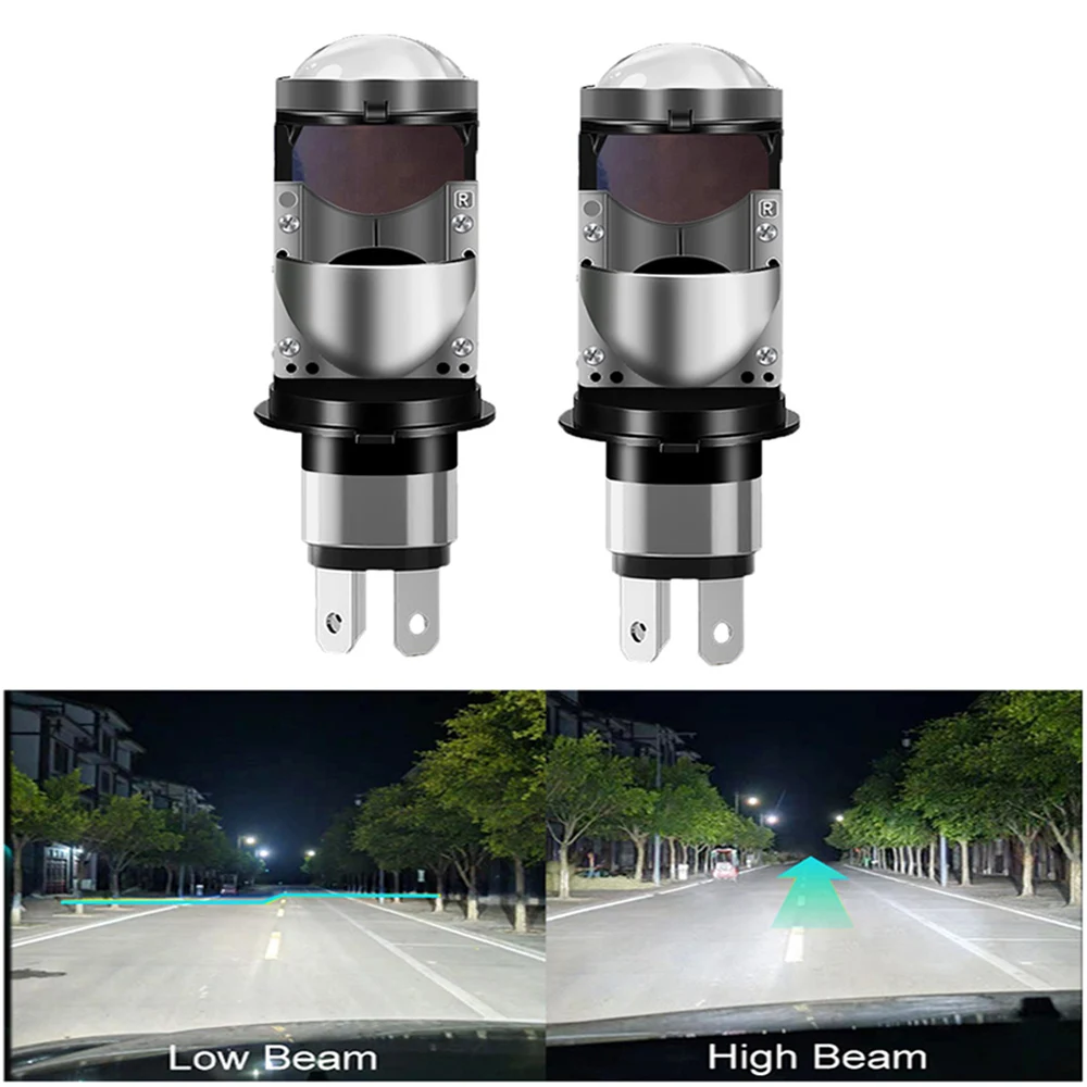 LED-H4-9003-HB2-Car-Headlight-Bulb-Lens-H4-LED-Motorcycle-Headlamp-Lens ...